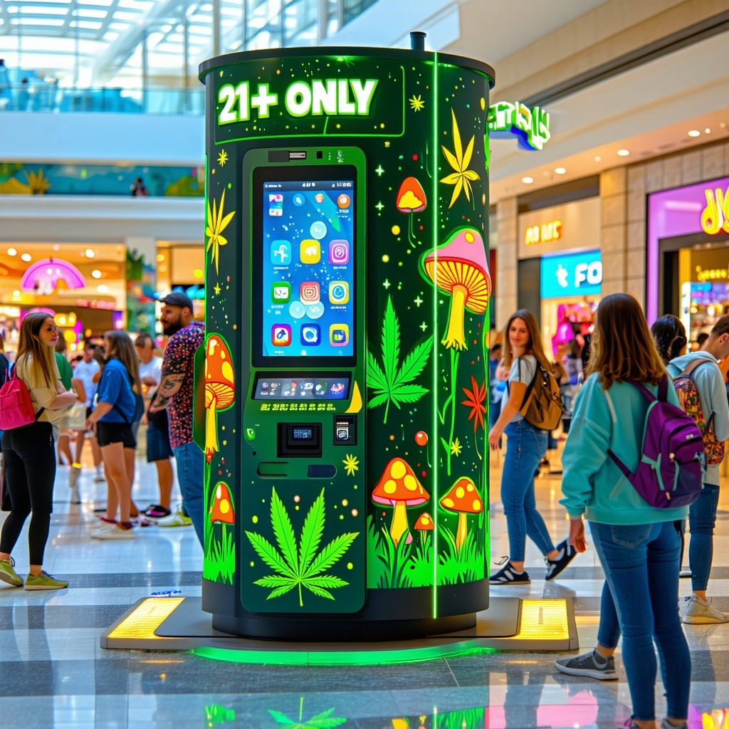 Cannabis, psychedelic mushroom kiosk at Wisconsin mall draws attention ...